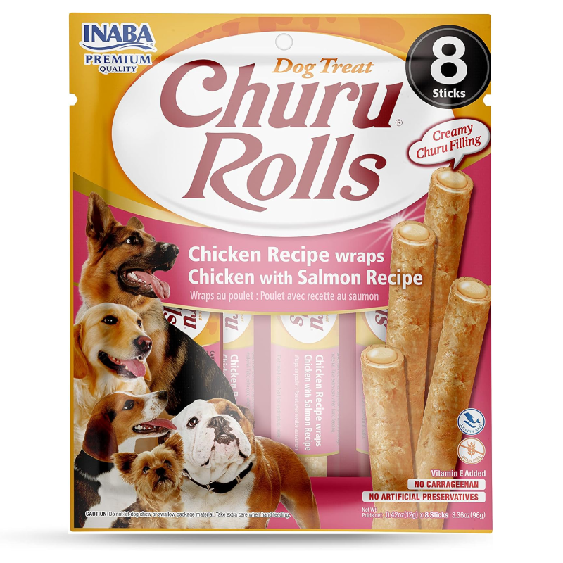 Churu Rolls Dog Pollo y Salmon 8 unidades - COOLPETSHOP